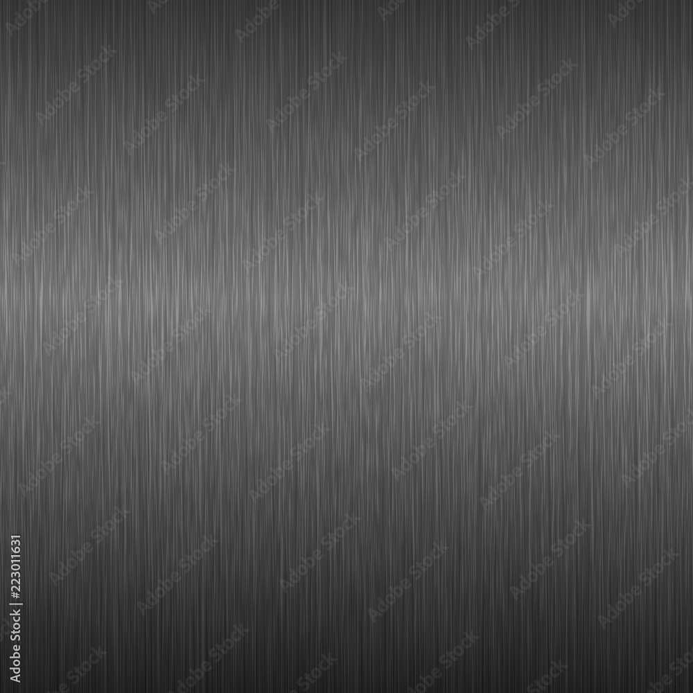 Dark metal background. Brushed steel texture. Vector illustration ...