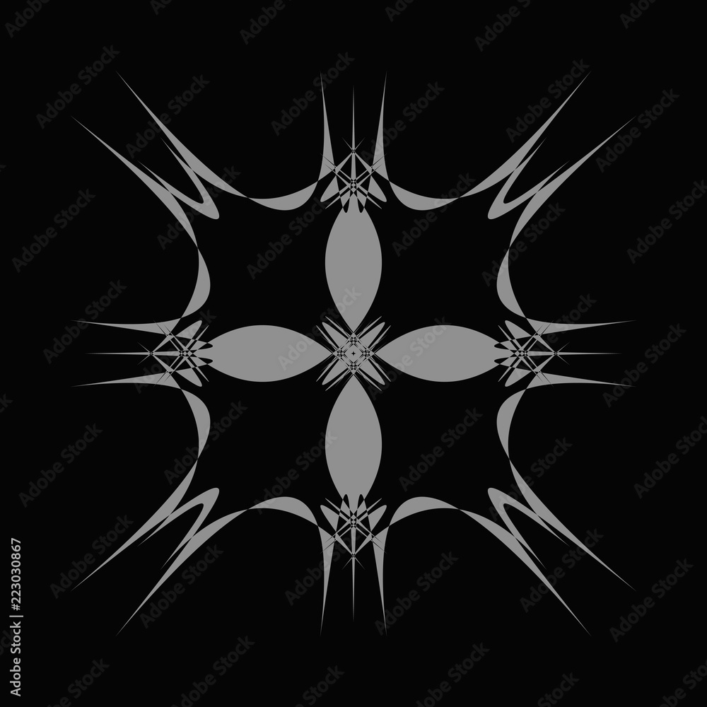 Shape of rays on a black background Stock Photo | Adobe Stock