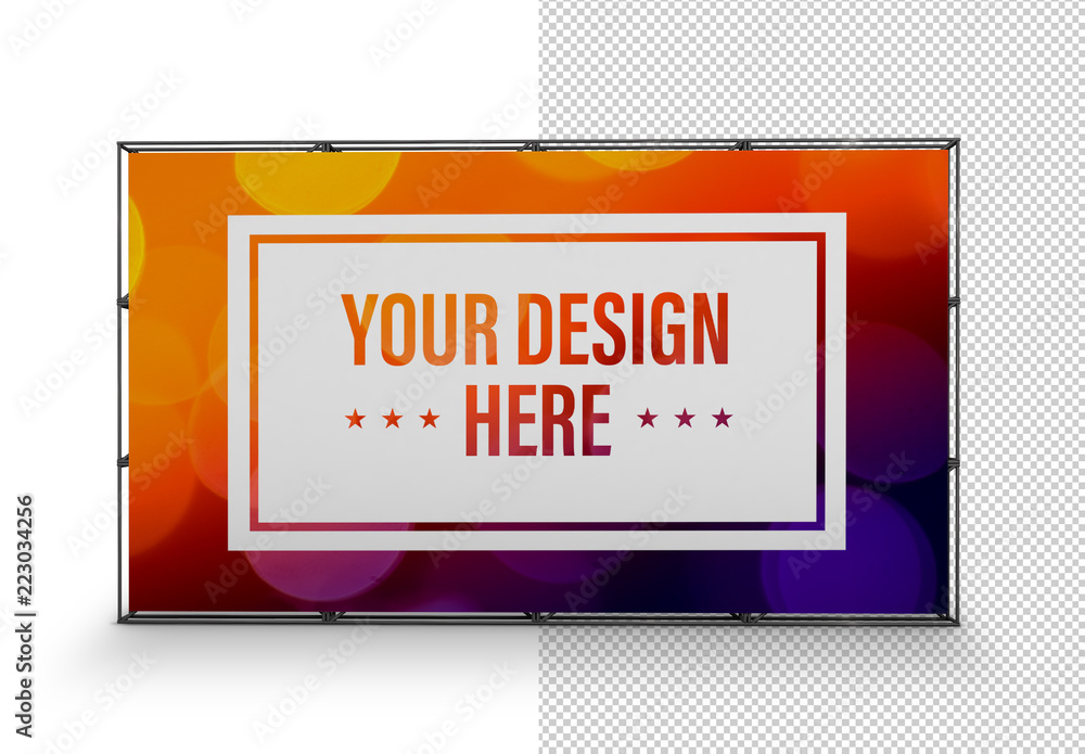 Promotional Event Signage Mockup Stock Template | Adobe Stock