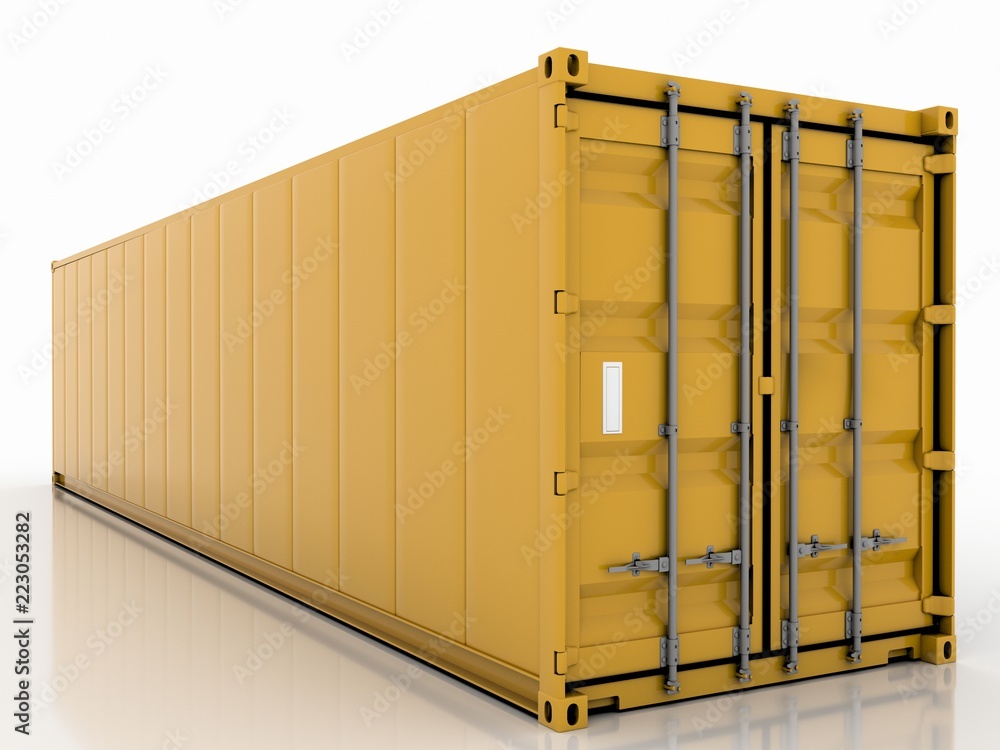 40ft Reefer Container Stock Illustration | Adobe Stock