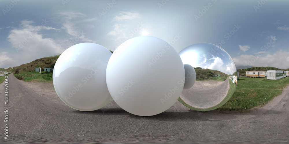 Trailer park Stock 3D asset | Adobe Stock