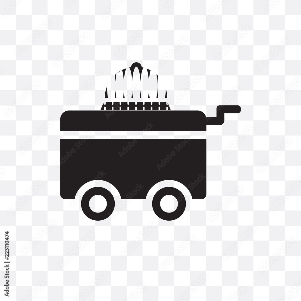 room service icon isolated on transparent background. Simple and ...