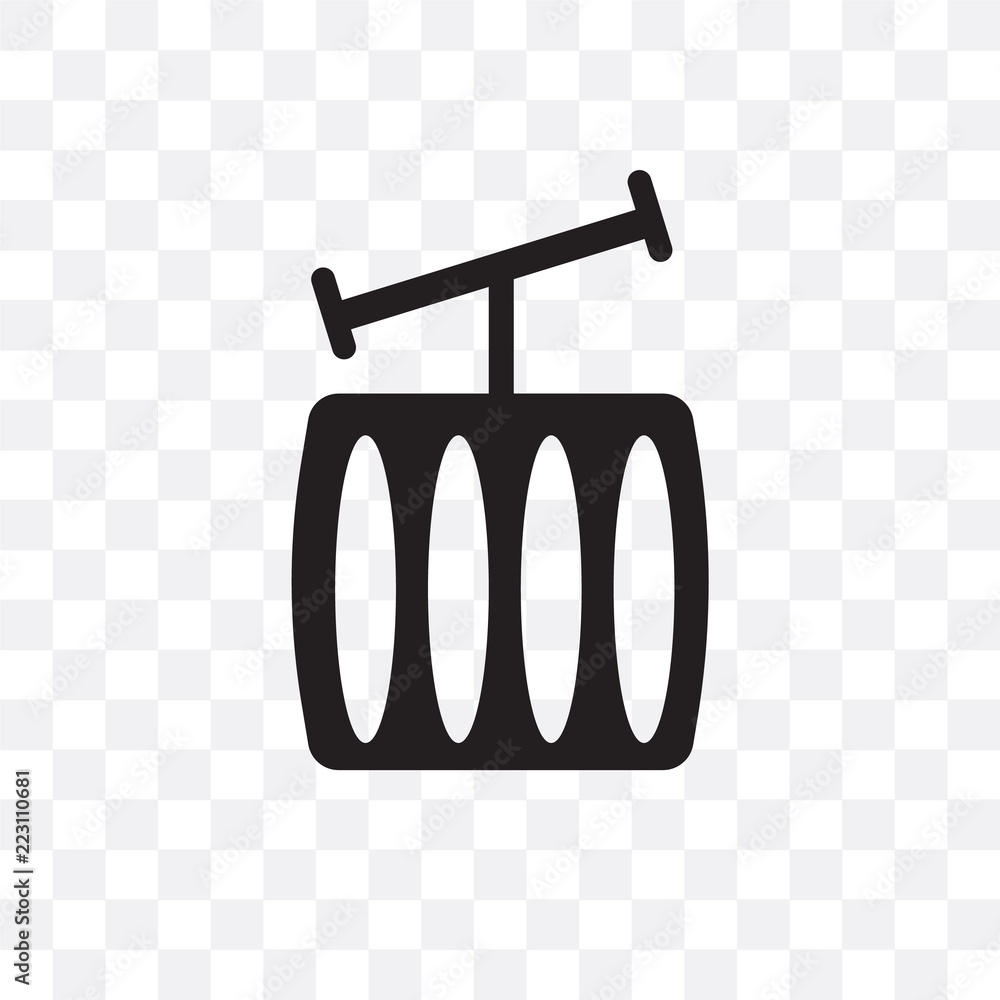 cabin icon isolated on transparent background. Simple and editable ...