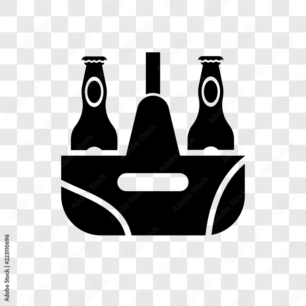 beer icons isolated on transparent background. Modern and editable beer ...