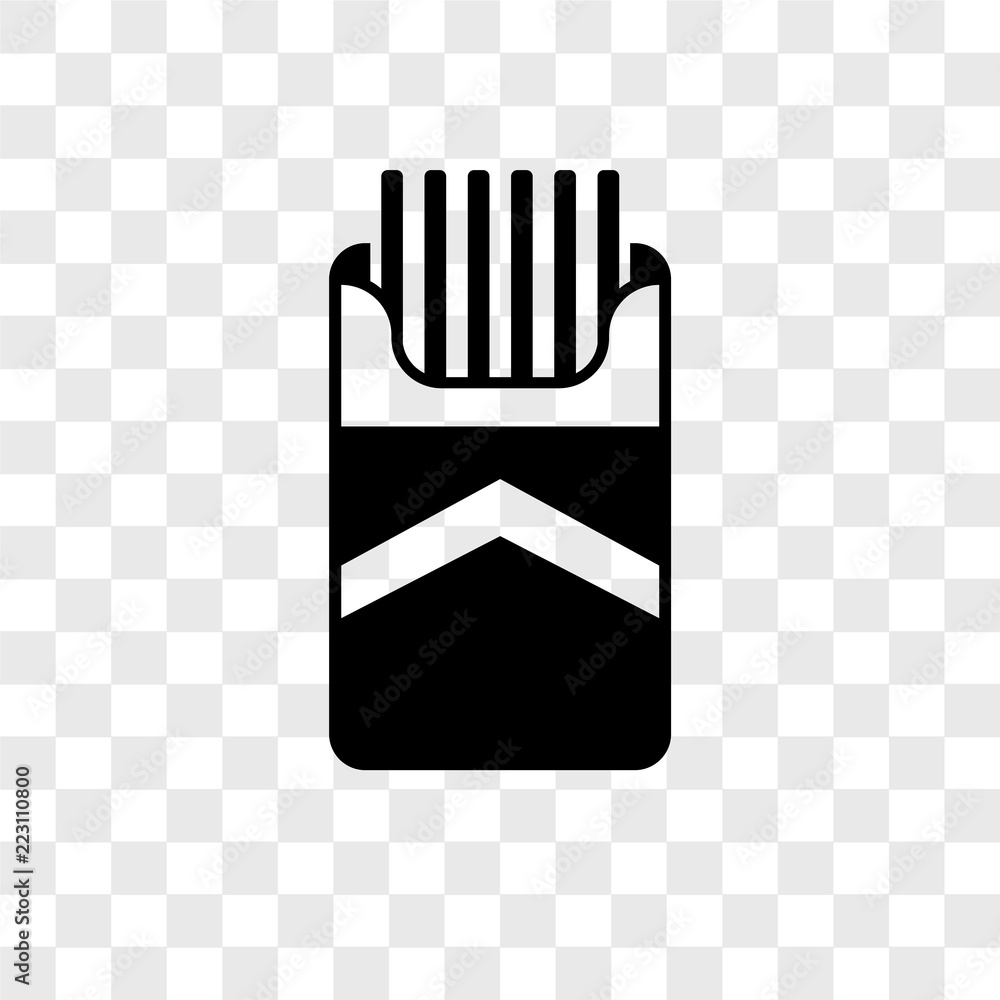 cigarette icons isolated on transparent background. Modern and editable ...