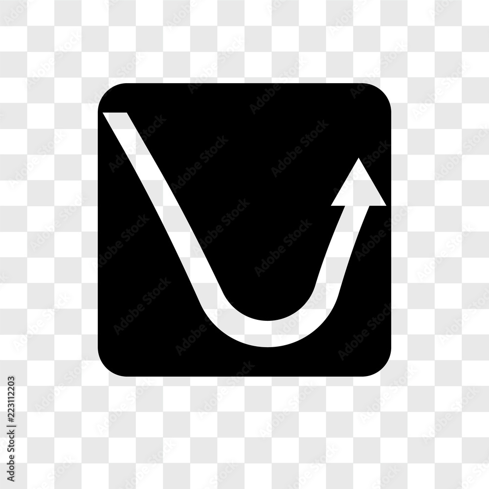 curves icons isolated on transparent background. Modern and editable ...