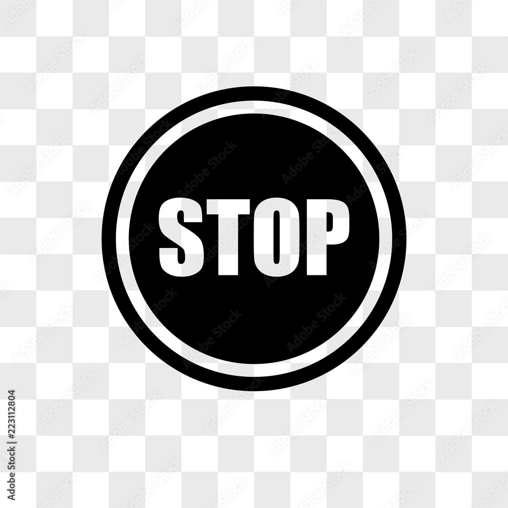 Stop Icon Transparent Background