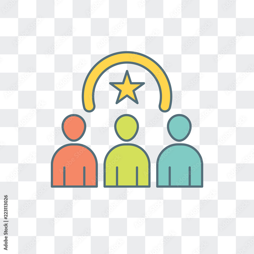 teamwork icon isolated on transparent background. Modern and editable ...
