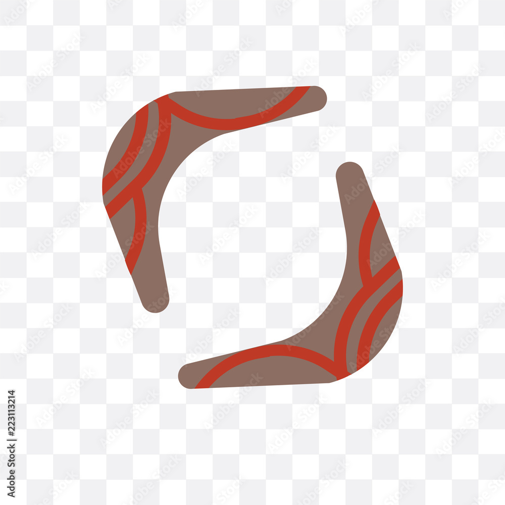 boomerang icon isolated on transparent background. Simple and editable ...