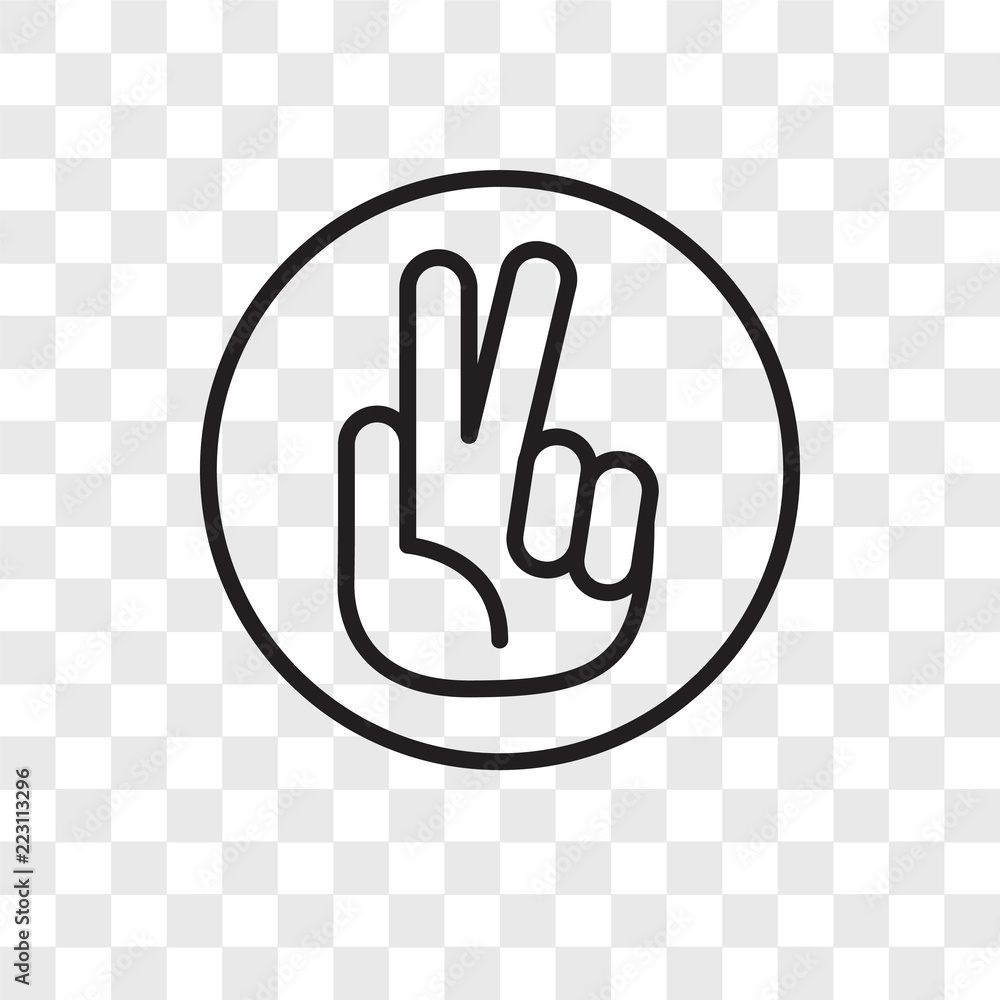 victory icons isolated on transparent background. Modern and editable ...