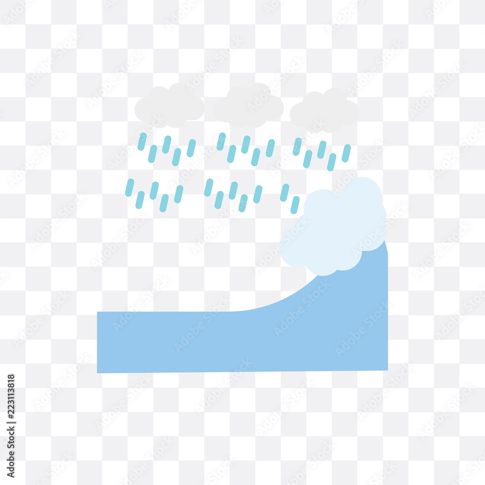 tsunami icon isolated on transparent background. Simple and editable ...