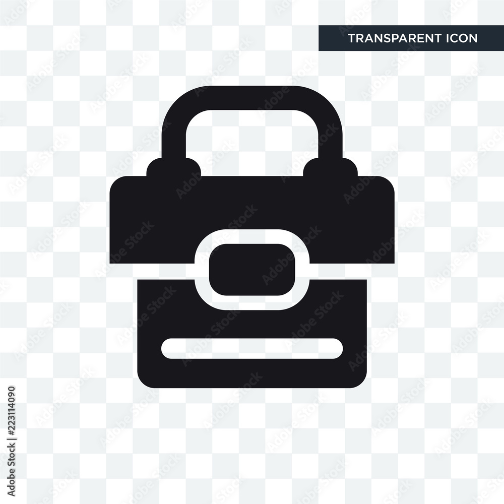 Tool Bag vector icon isolated on transparent background, Tool Bag logo ...