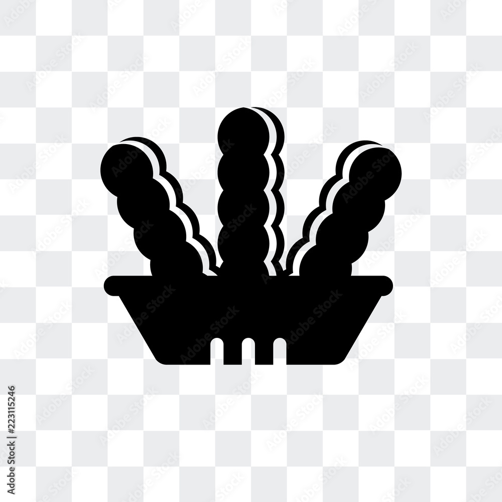 seaweed icon isolated on transparent background. Modern and editable ...