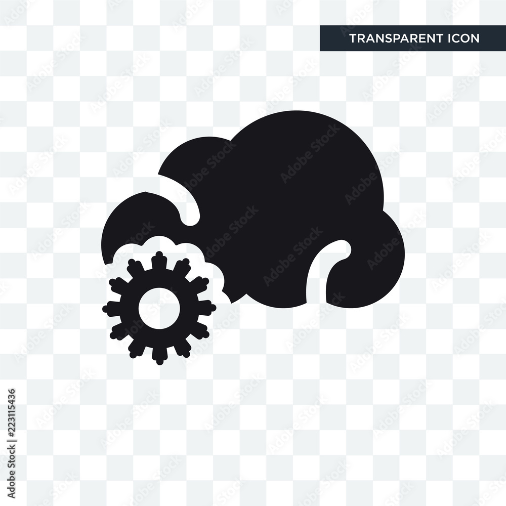tiny gross cloud vector icon isolated on transparent background, tiny ...