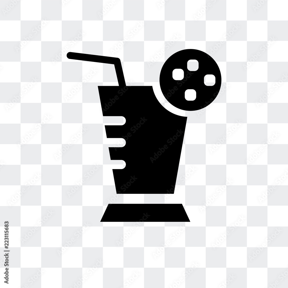 juice icon isolated on transparent background. Modern and editable ...