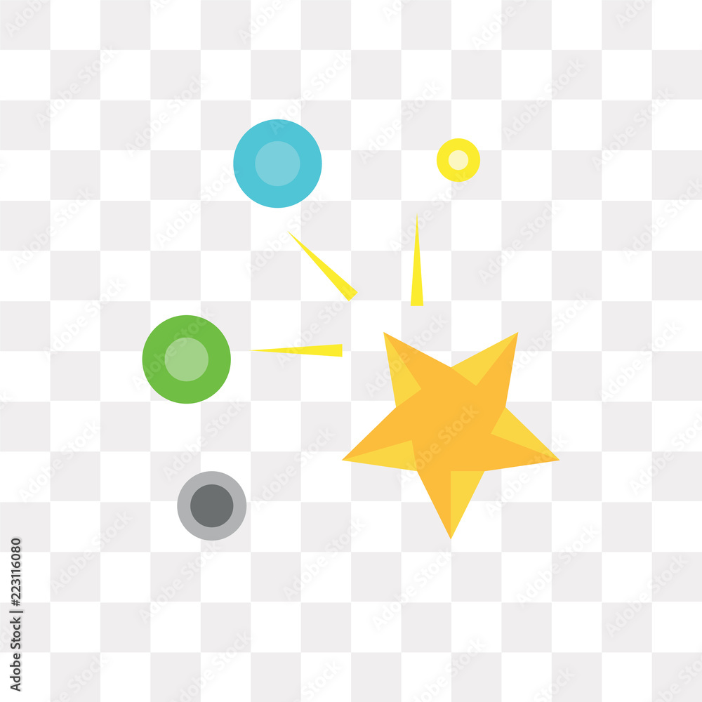 differentiation icon on transparent background. Modern icons vector ...