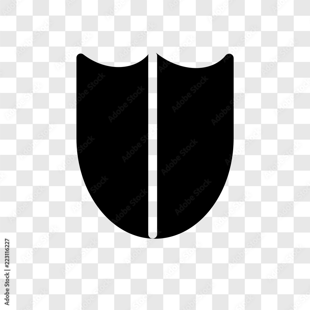 Protection vector icon isolated on transparent background, Protection ...