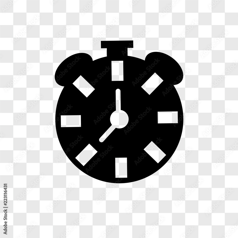 snooze icons isolated on transparent background. Modern and editable snooze icon. Simple icon ...