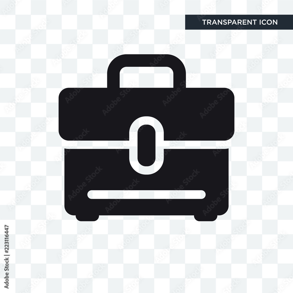 Small toolbox vector icon isolated on transparent background, Small ...