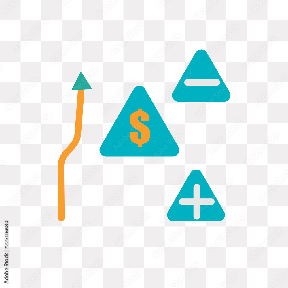 yield icon on transparent background. Modern icons vector illustration ...