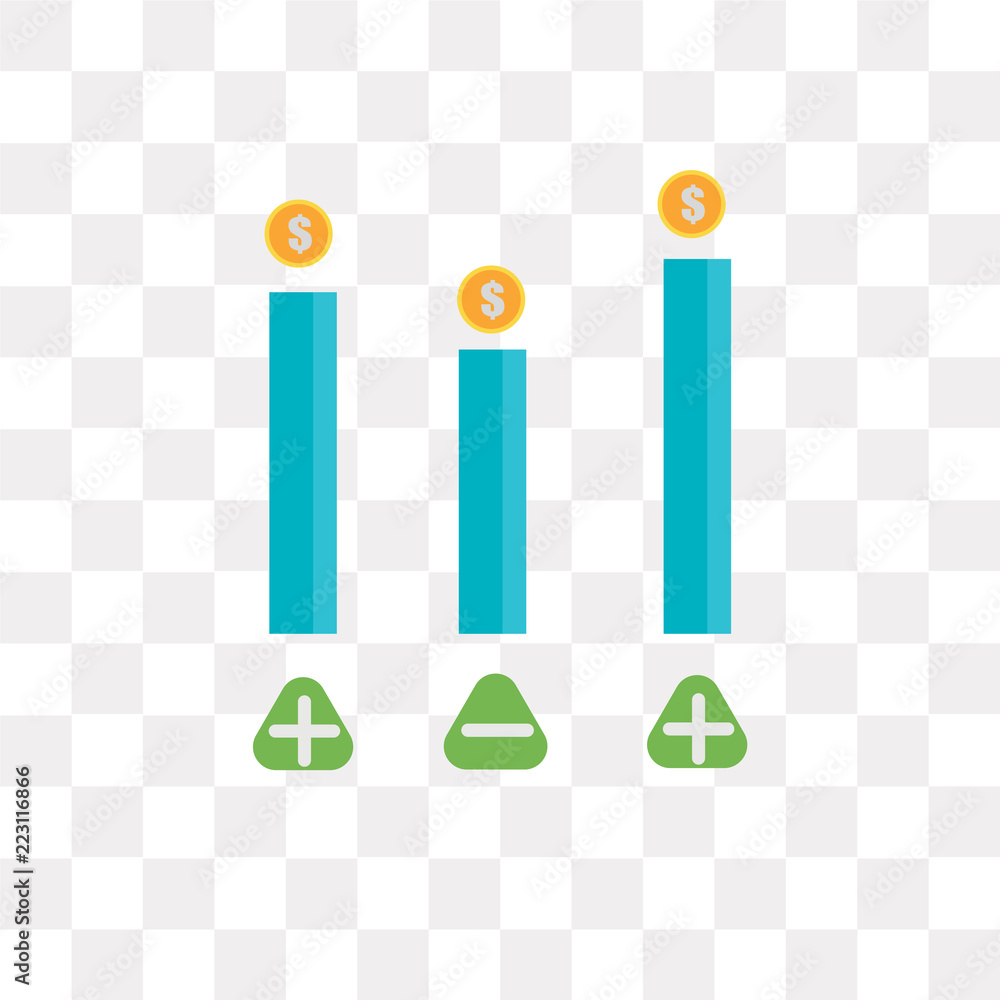 profit icon on transparent background. Modern icons vector illustration ...
