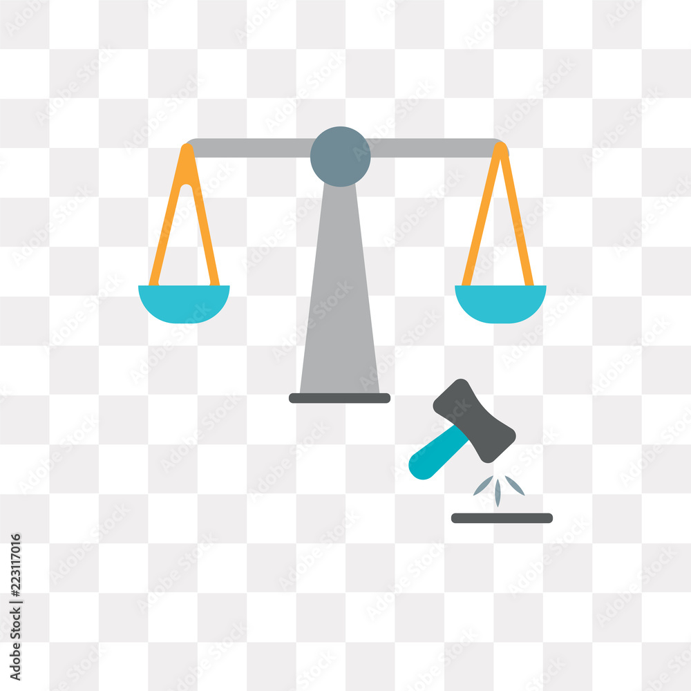 law icon on transparent background. Modern icons vector illustration ...