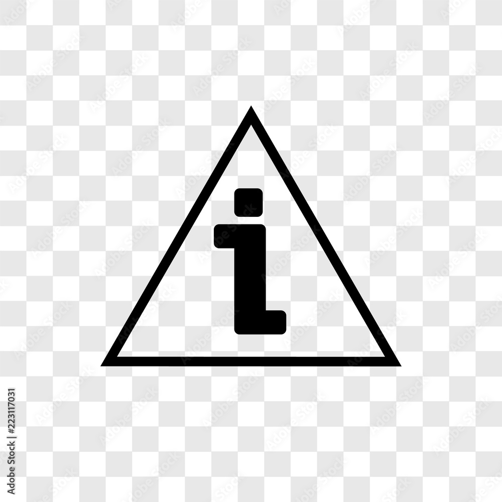 Information vector icon isolated on transparent background, Information ...