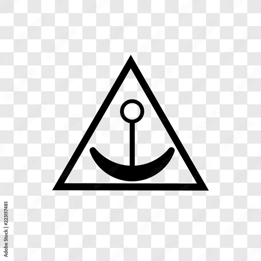 Port vector icon isolated on transparent background, Port logo design ...