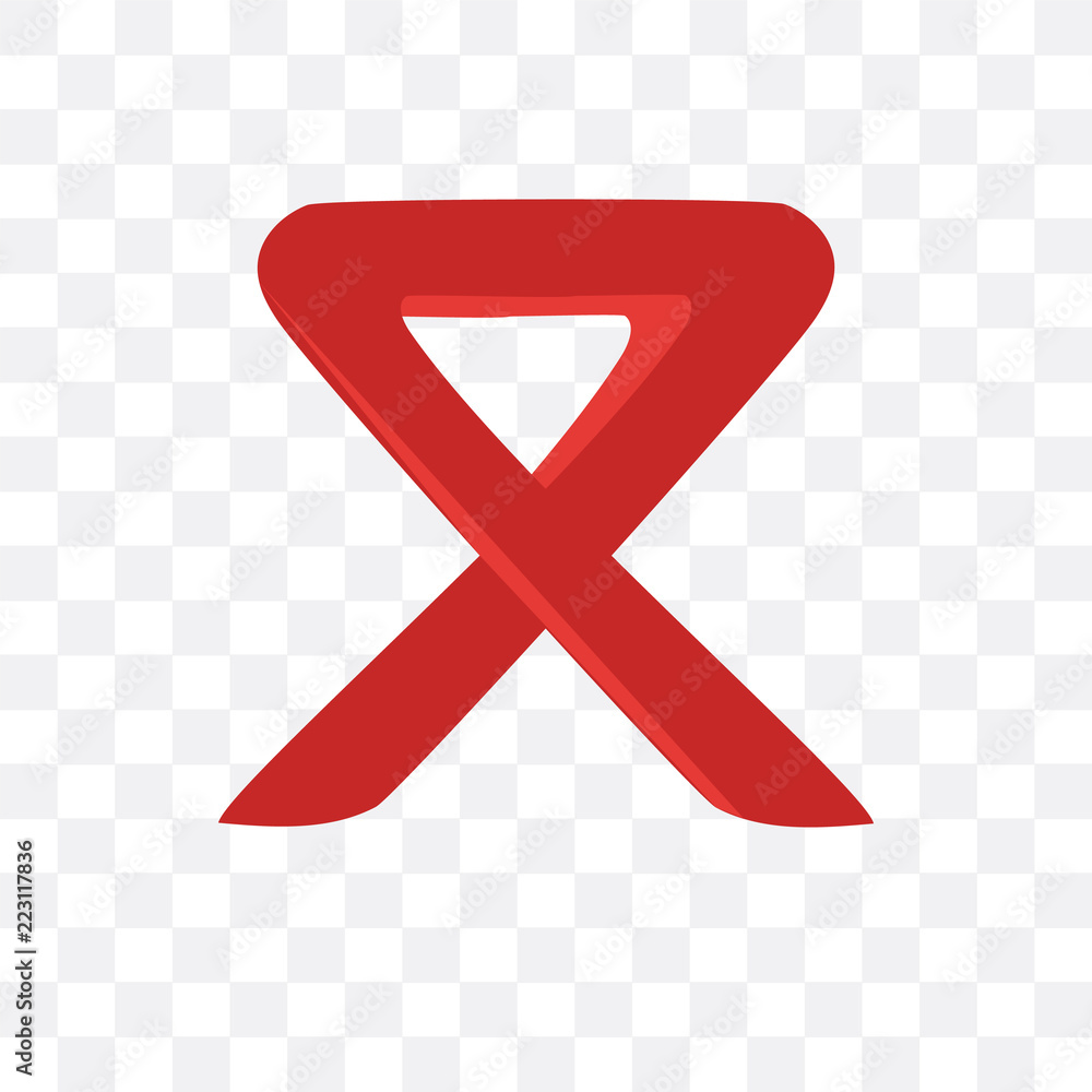 ribbon icon isolated on transparent background. Simple and editable ...