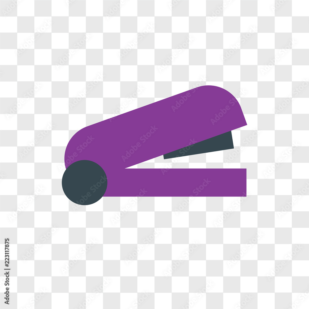 stapler icons isolated on transparent background. Modern and editable ...