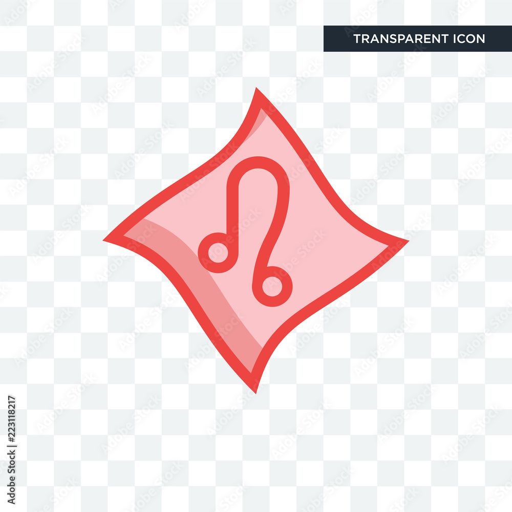Leo vector icon isolated on transparent background, Leo logo design ...