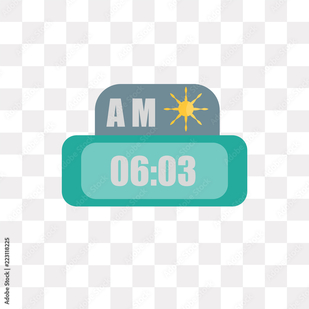 ante meridiem icon on transparent background. Modern icons vector ...