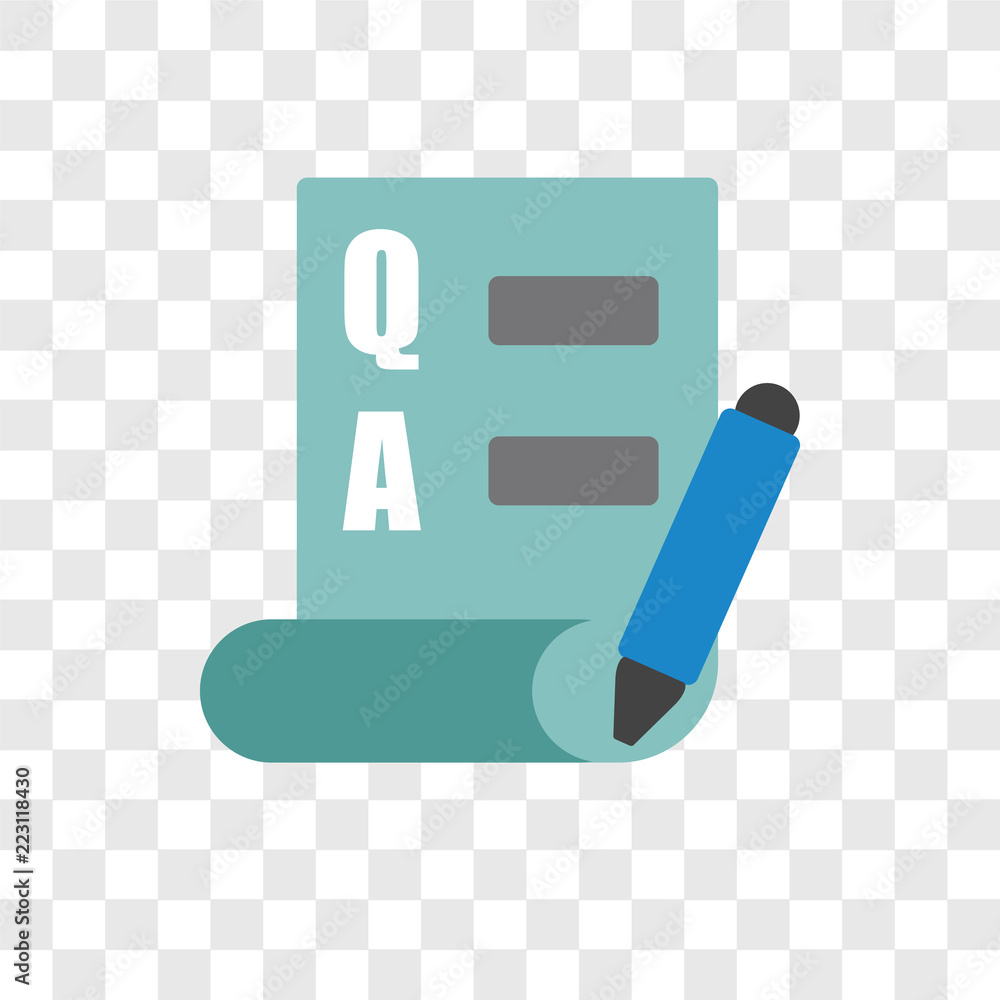 Survey vector icon isolated on transparent background, Survey logo ...