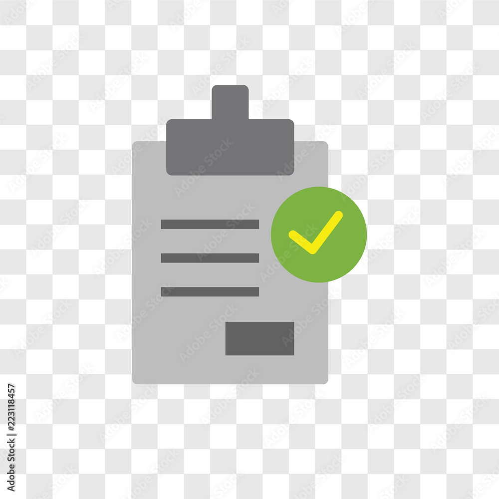 Survey vector icon isolated on transparent background, Survey logo ...