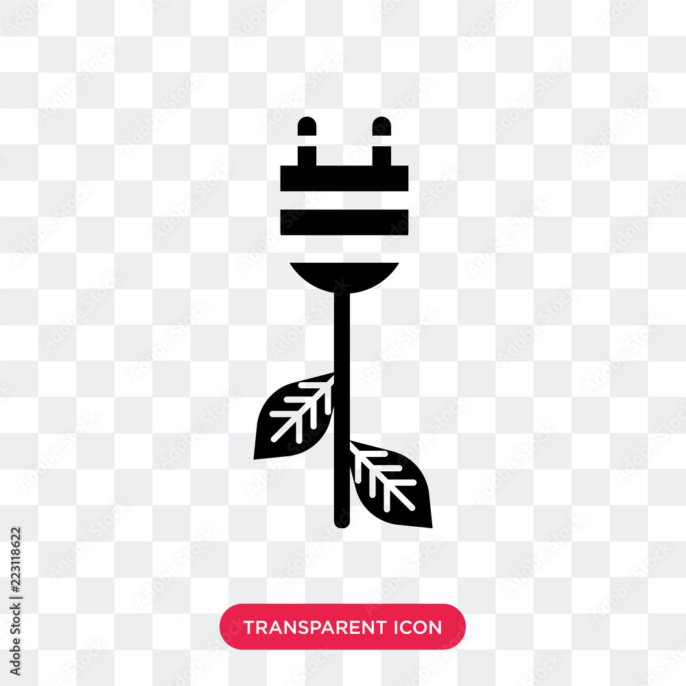 Plug vector icon isolated on transparent background, Plug logo design ...