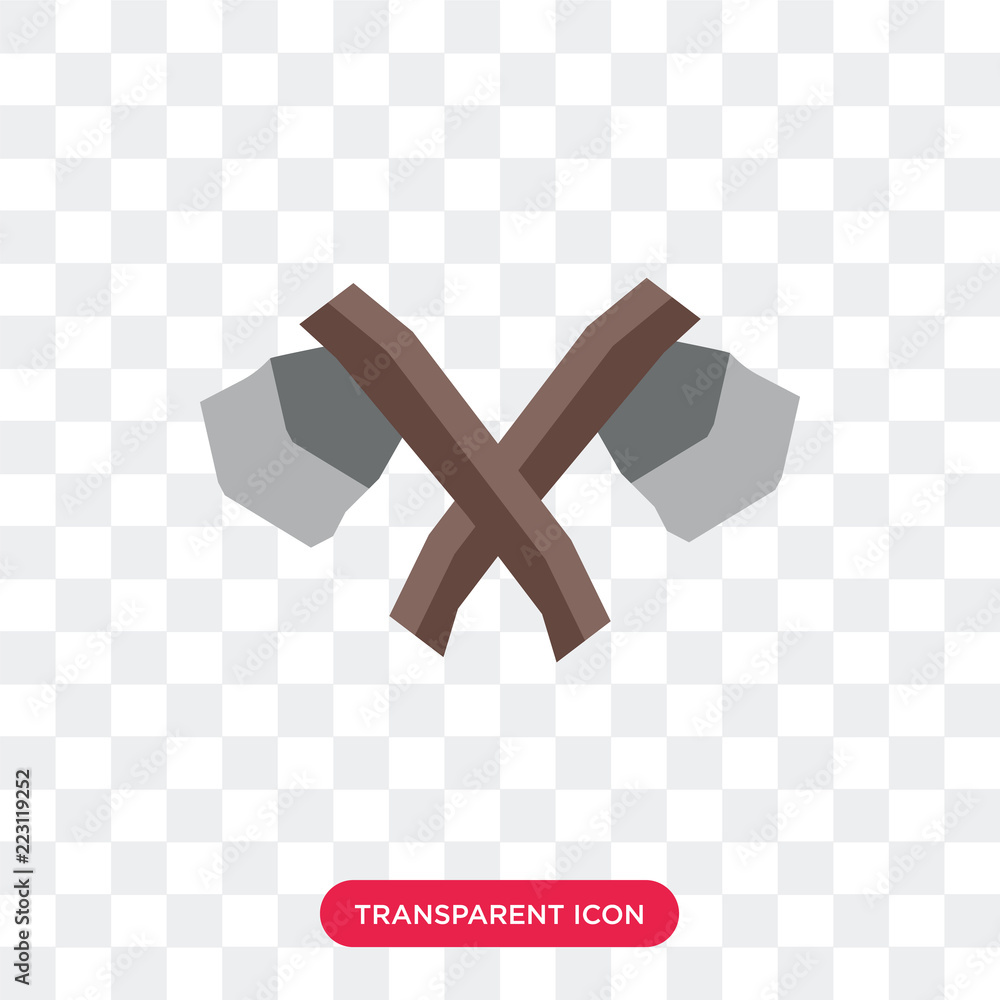 Axe vector icon isolated on transparent background, Axe logo design ...