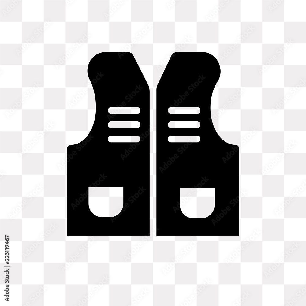 vest icon on transparent background. Modern icons vector illustration ...