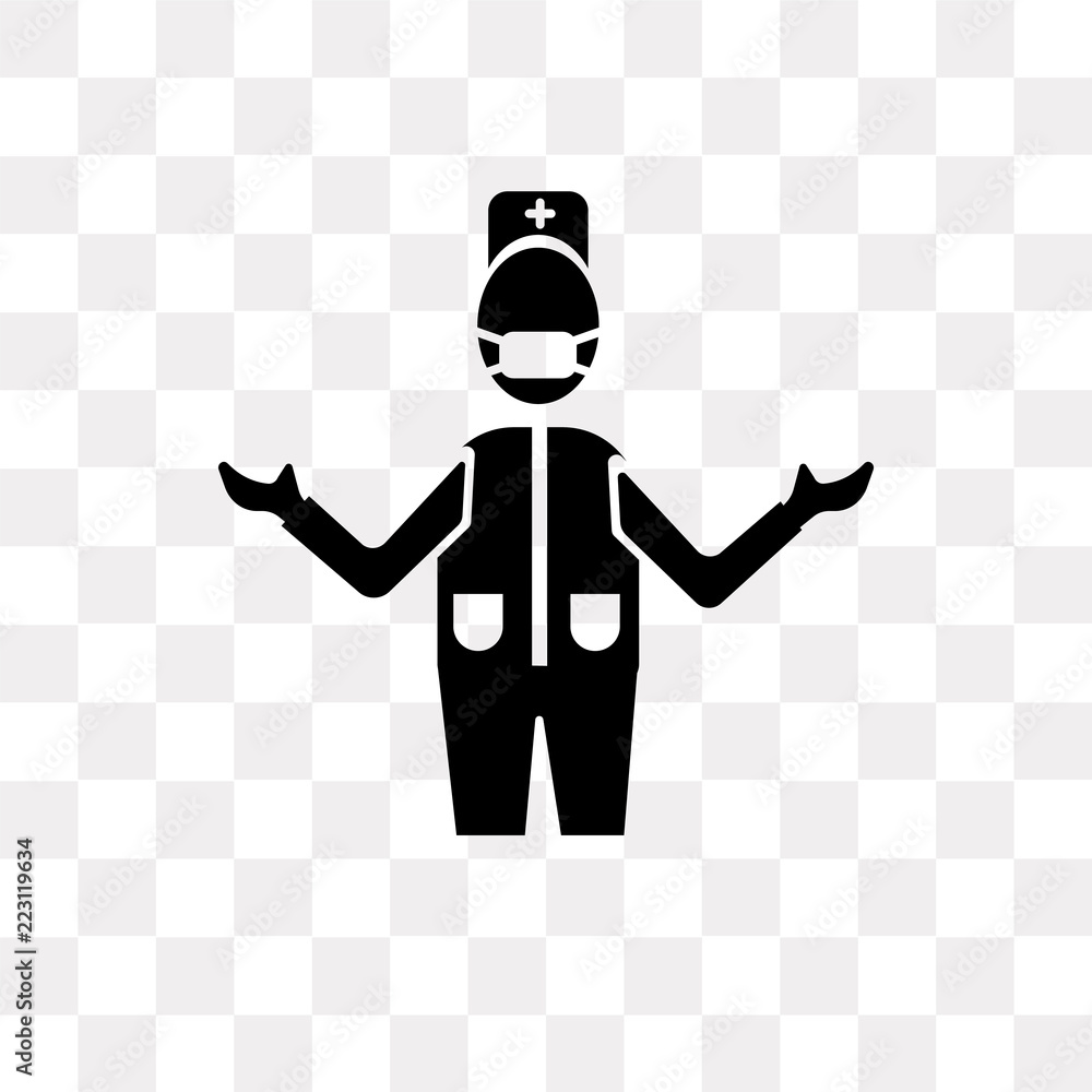surgeon icon on transparent background. Modern icons vector ...