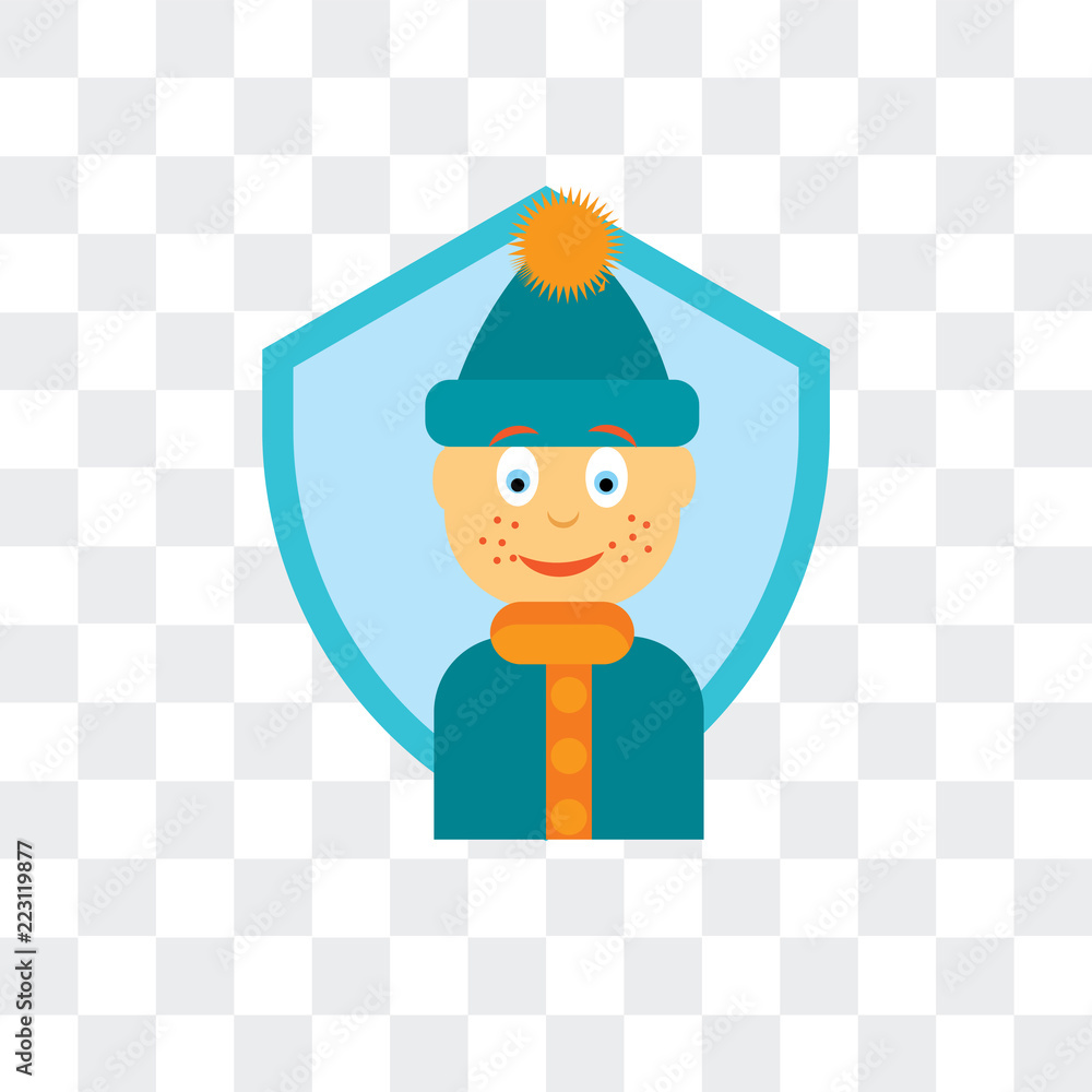 child icon isolated on transparent background. Modern and editable ...