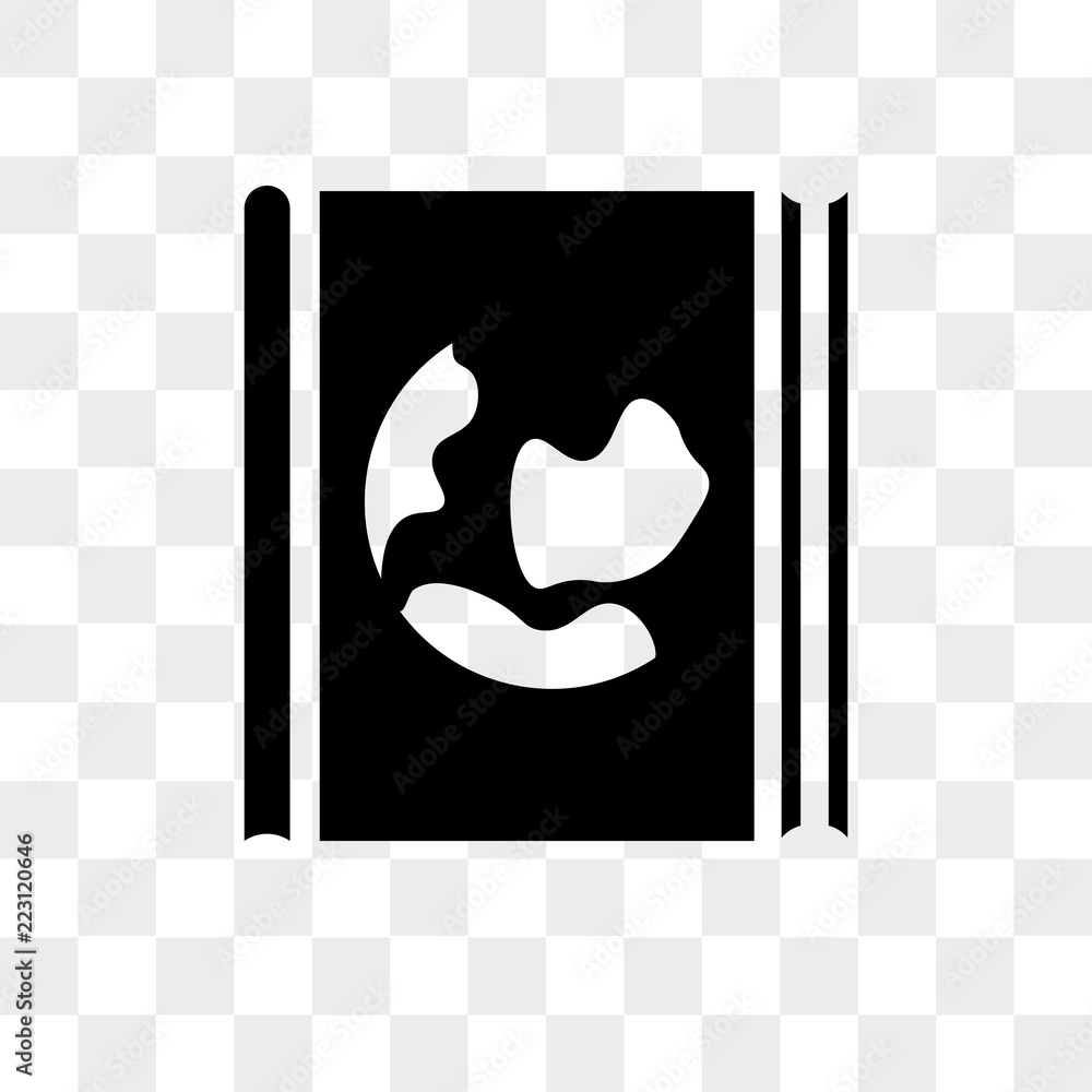 map book icon isolated on transparent background. Modern and editable ...