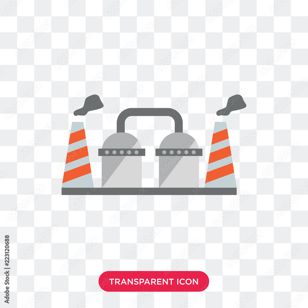 Refinery vector icon isolated on transparent background, Refinery logo ...