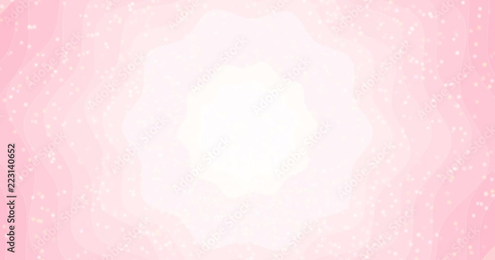 Light pink abstract flower background - seamless loop. Motion banner ...