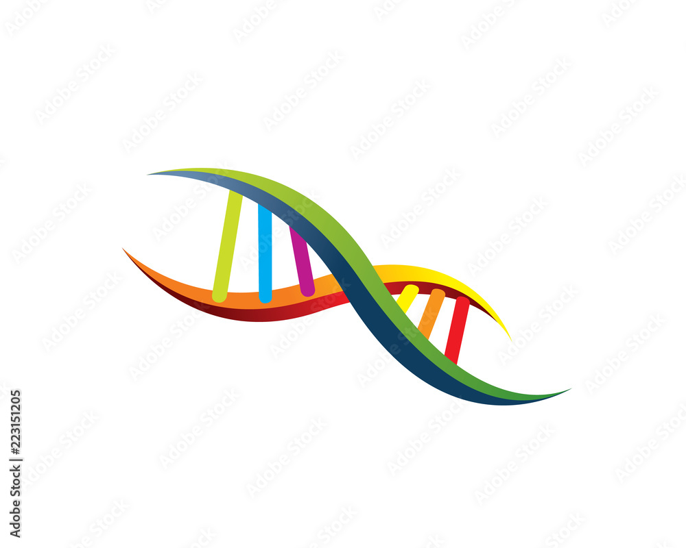 dna strand Stock Vector | Adobe Stock