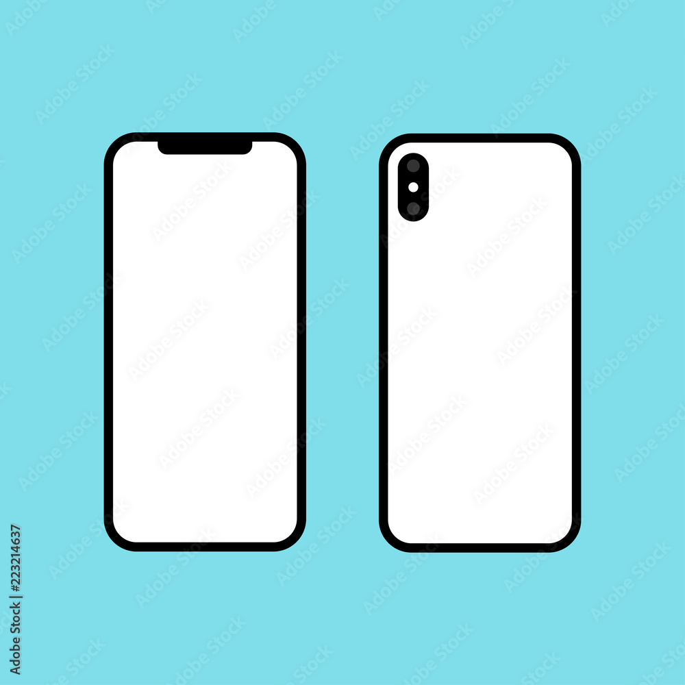 Iphone Flat Vector