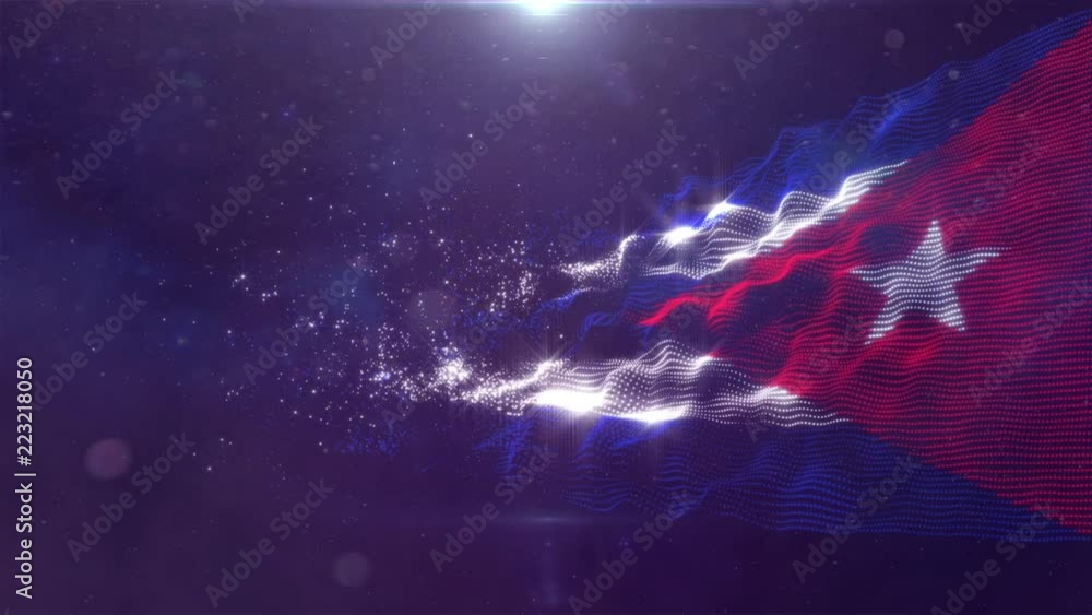 Cuba flag animation Stock Video | Adobe Stock