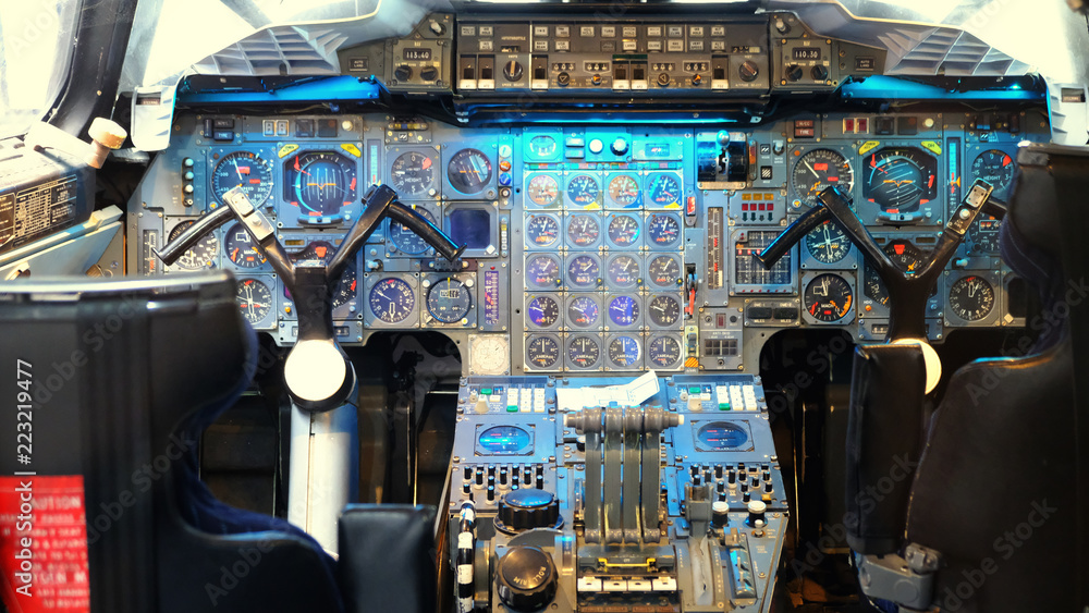 Vintage Cockpit Aircraft, Control, Control Station, Dashboard, Fuselage ...