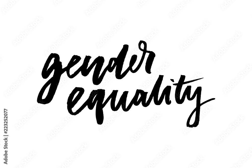 Slogan Gender Equality Phrase Graphic Vector Print Fashion Lettering