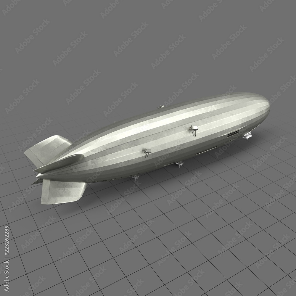Metal zeppelin Stock 3D asset | Adobe Stock