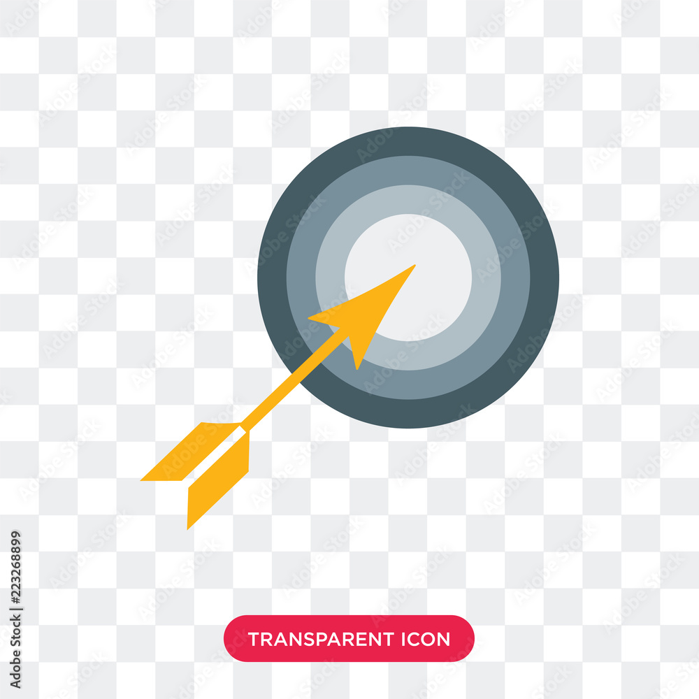 Bullseye vector icon isolated on transparent background, Bullseye logo ...