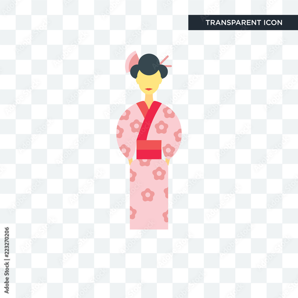 Japanese vector icon isolated on transparent background, Japanese logo ...